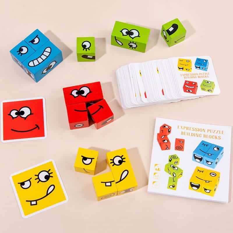 Expression Puzzle Building Blocks | Mustela Baby Expression Puzzle Building Blocks | Mustela Baby